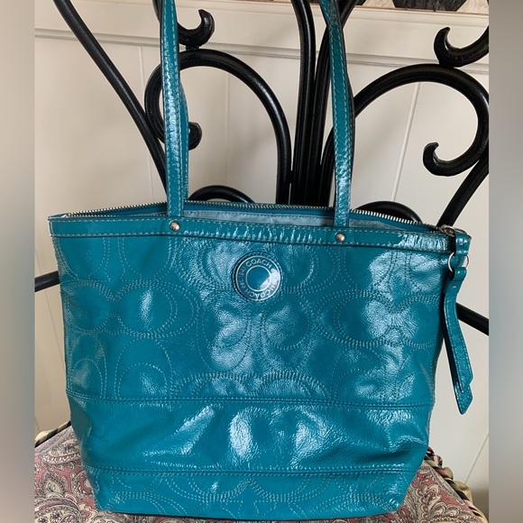 Coach | Bags | Coach Turquoise Purse | Poshmark